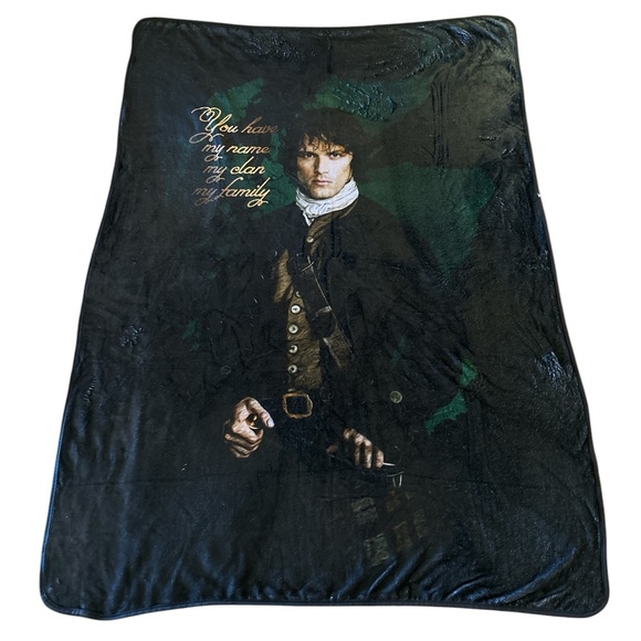 Bedding | Outlander Plush Throw Gift Blanket Jamie Fraser Photo Sam ...